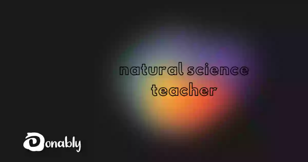 natural science teacher Donation page